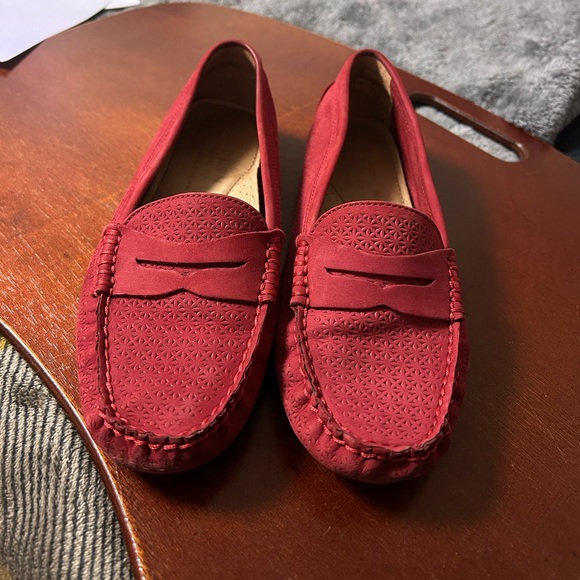 Lauren Ralph Lauren | Shoes | Lauren Ralph Lauren Red Leather Loafer ...